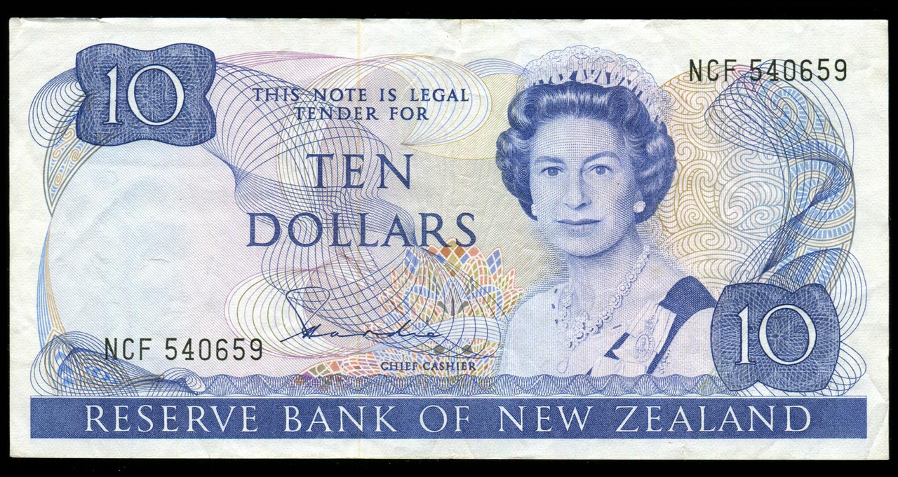 New Zealand - $10 Note - Hardie - Type 2 - NCF540659 - Very Fine ...