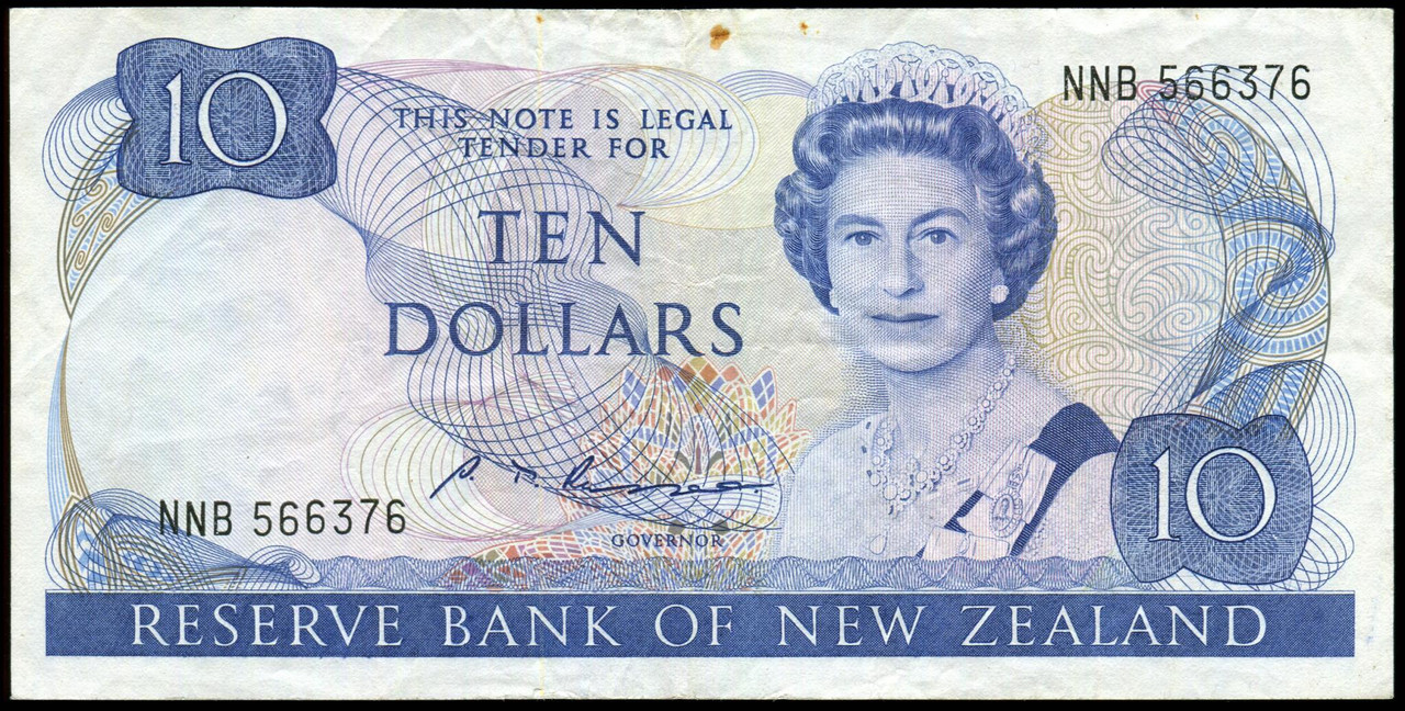 New Zealand - $10 Note - Russell - NNB566376 - Fine - Oceanic Mint