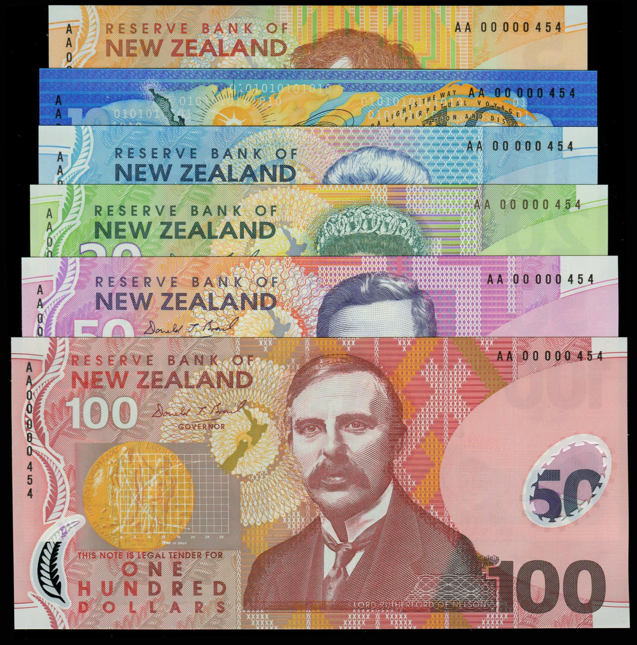 New Zealand - 2000 - Banknote Set - #454 - Oceanic Mint