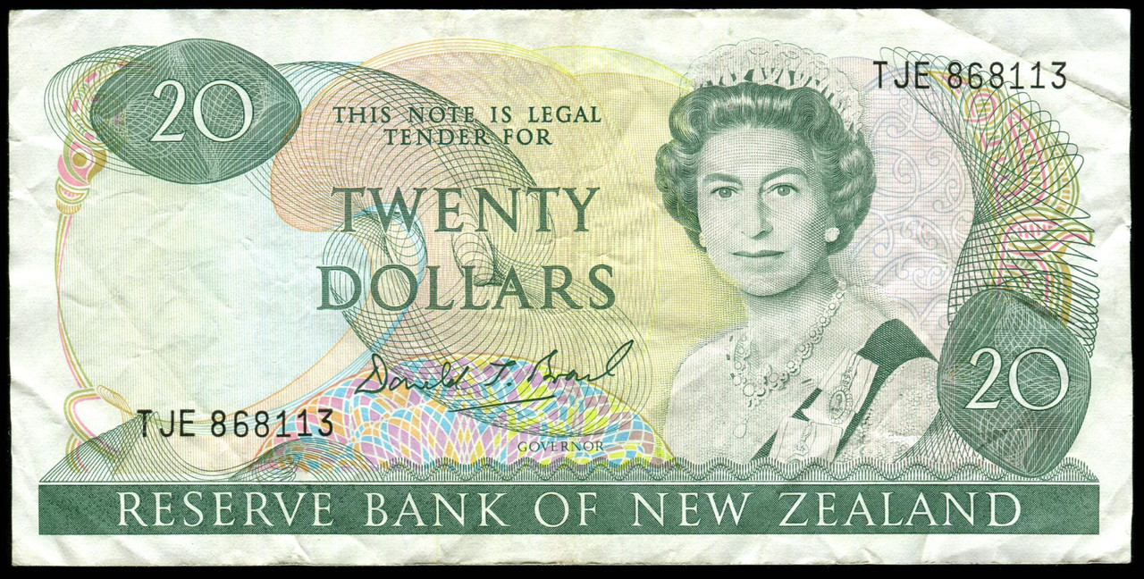 New Zealand - $20 - Brash 'Type 1' - TJE868113 - Fine - Oceanic Mint
