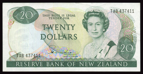 New Zealand - $20 Note - Hardie - TAB 437411 - aUnc - Oceanic Mint