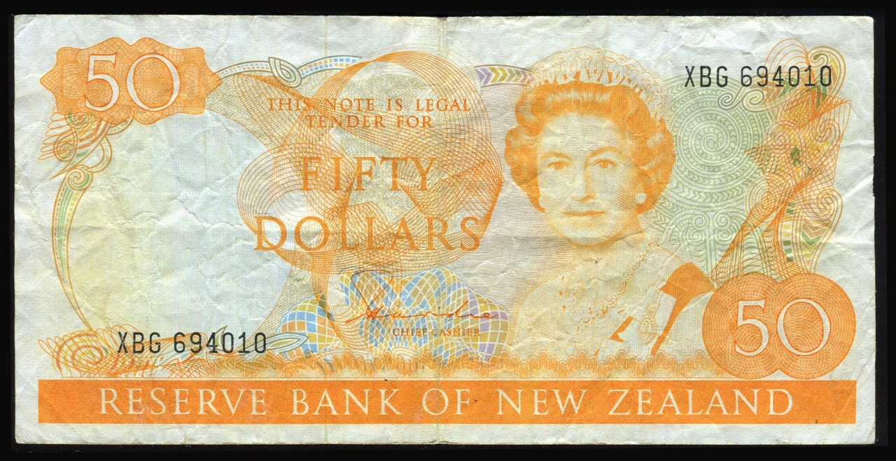 New Zealand - $50 Note - Hardie - XBG694010 - Oceanic Mint