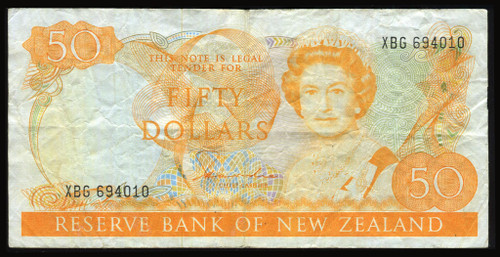 New Zealand - $50 Note - Hardie - XBG694010 - Oceanic Mint