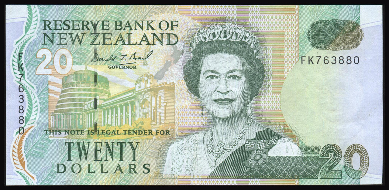 New Zealand - $20 Note - Brash - FK763880 - EF - Oceanic Mint