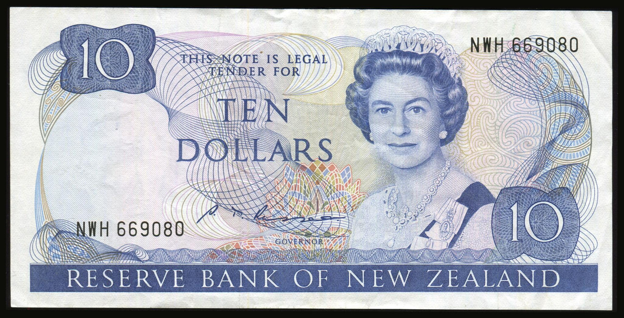 New Zealand - $10 Note - Russell - NWH669080 - VF - Oceanic Mint
