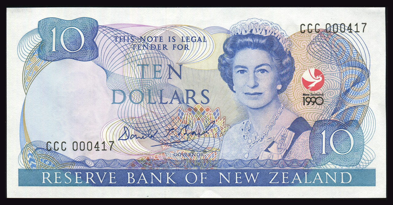 New Zealand - 1990 - $10 Commemorative Note - CCC000417 - aUnc ...