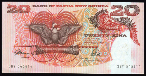 Papua New Guinea - 20 Kina Note - SBY545614 - P10a - EF - Oceanic Mint