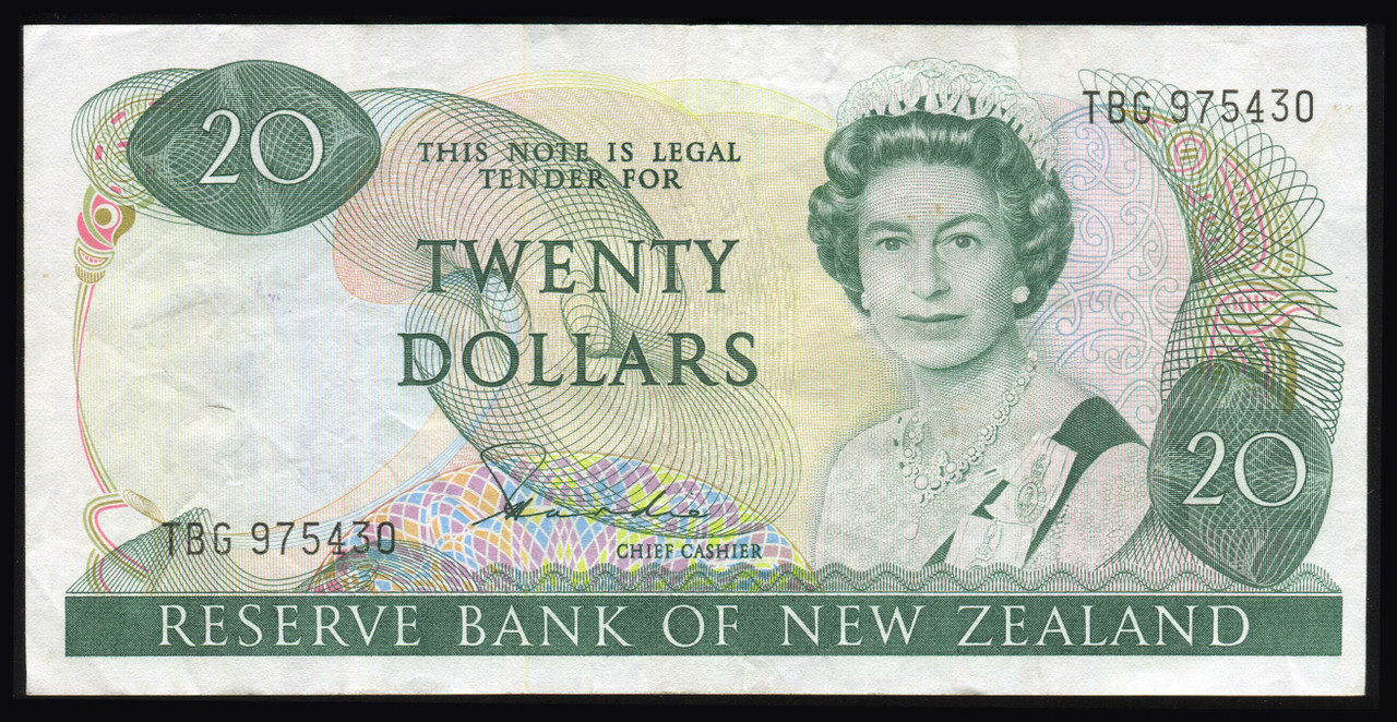 New Zealand - $20 - Hardie - TBG975430 - VF - Oceanic Mint