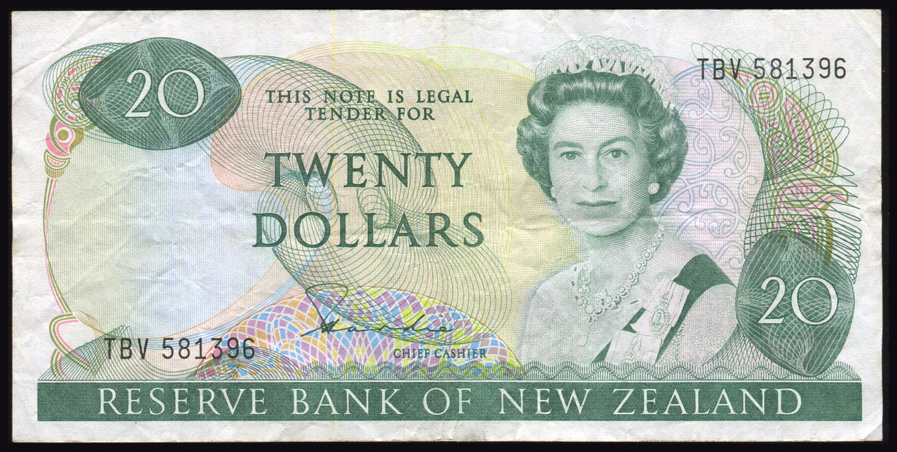 New Zealand - $20 - Hardie - TBV581396 - Fine - Oceanic Mint