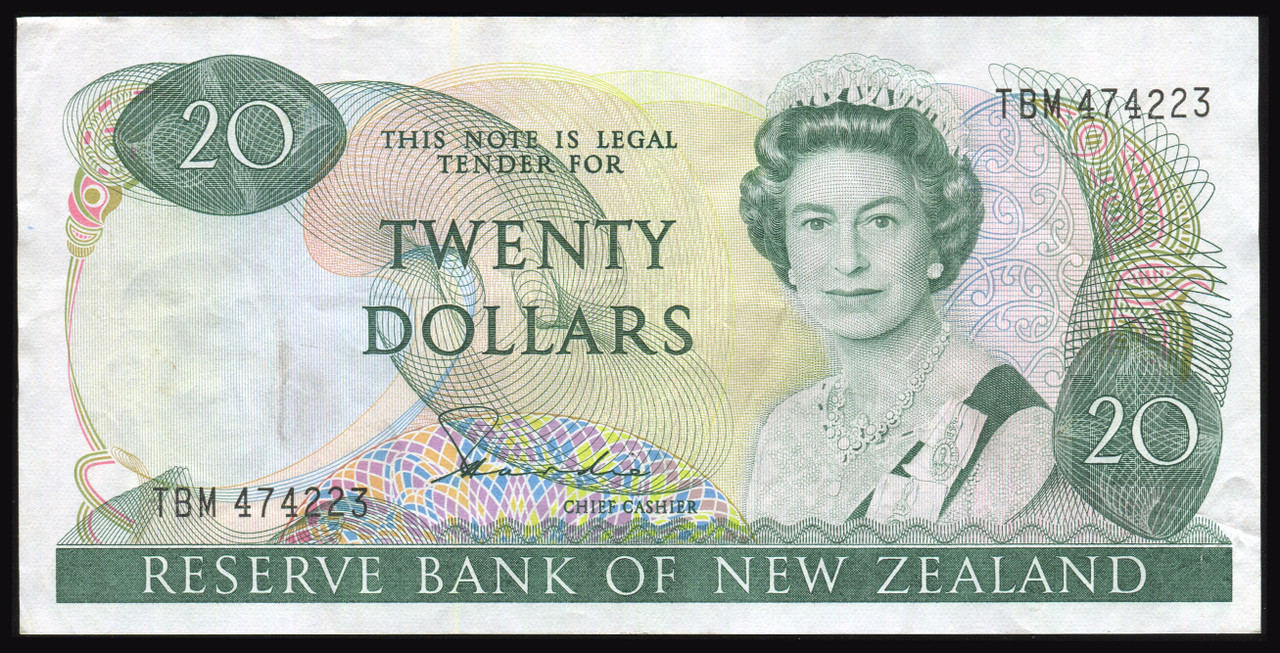 New Zealand - $20 - Hardie - TBM474223 - VF - Oceanic Mint