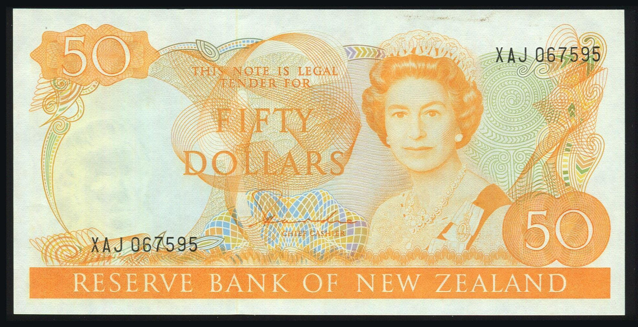 New Zealand - $50 - Hardie - XAJ067595 - gEF - Oceanic Mint