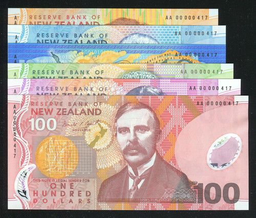 New Zealand - 2000 - Banknote Set - #417 - Oceanic Mint