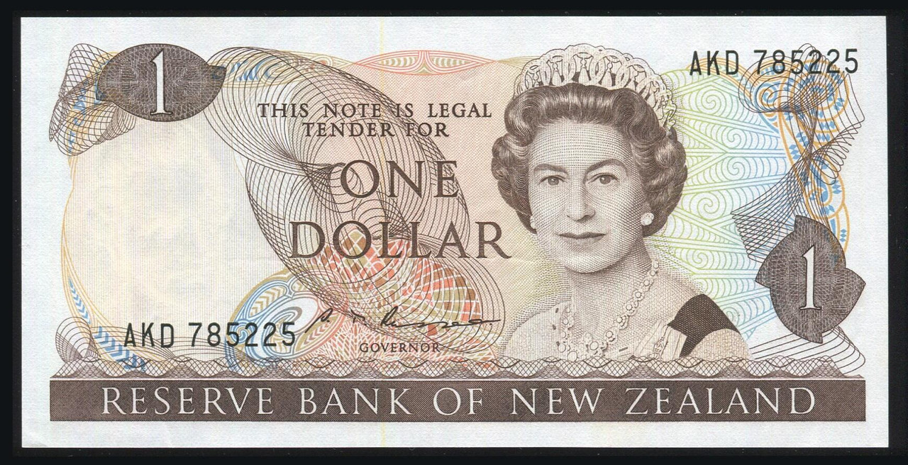New Zealand - $1 - Russell - AKD785225 - gEF - Oceanic Mint