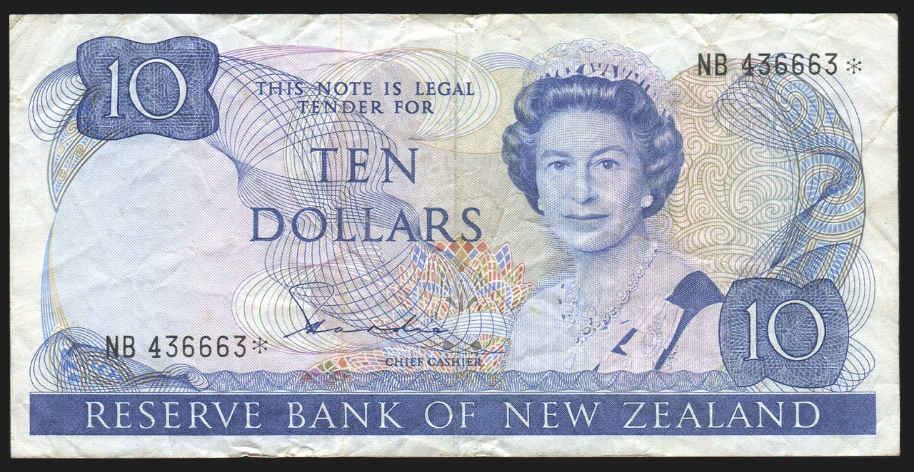 New Zealand - 10 Dollars - Hardie - Star Note - NB 436663*