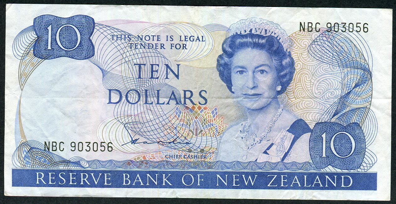 New Zealand - $10 Note - Hardie - NBC903056 - Oceanic Mint