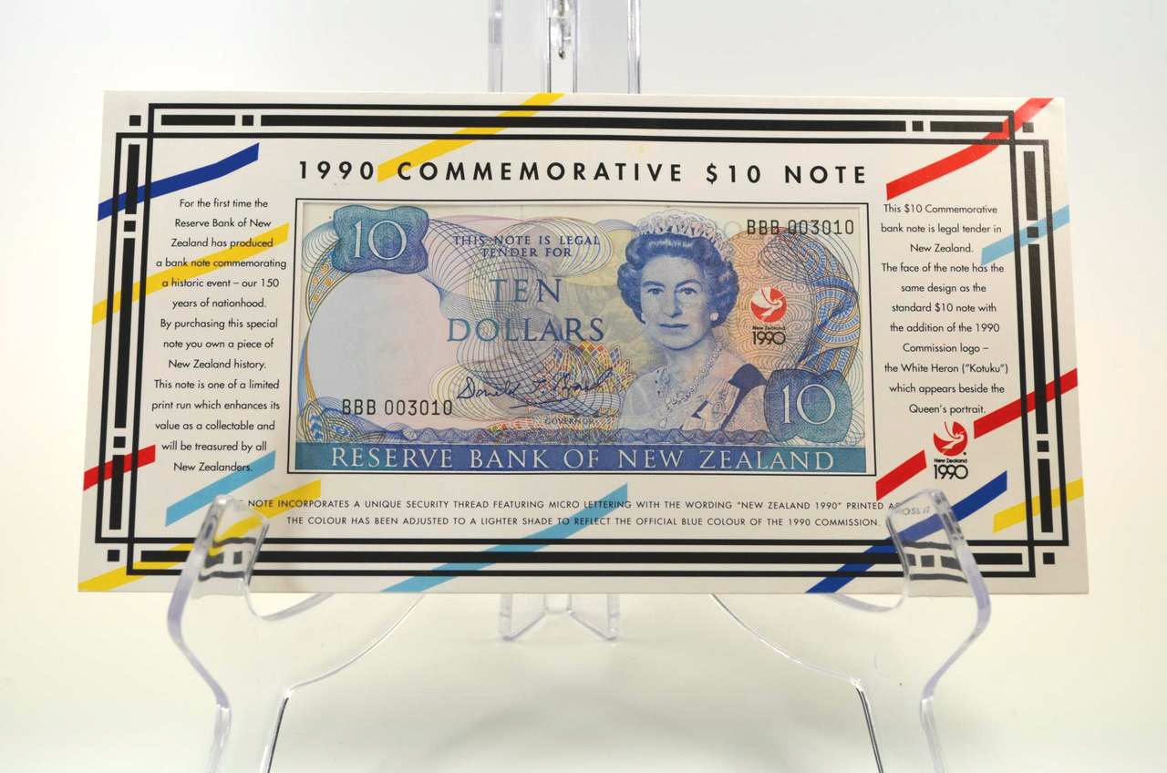 New Zealand - 1990 - $10 Commemorative Note - BBB003010 - Oceanic Mint