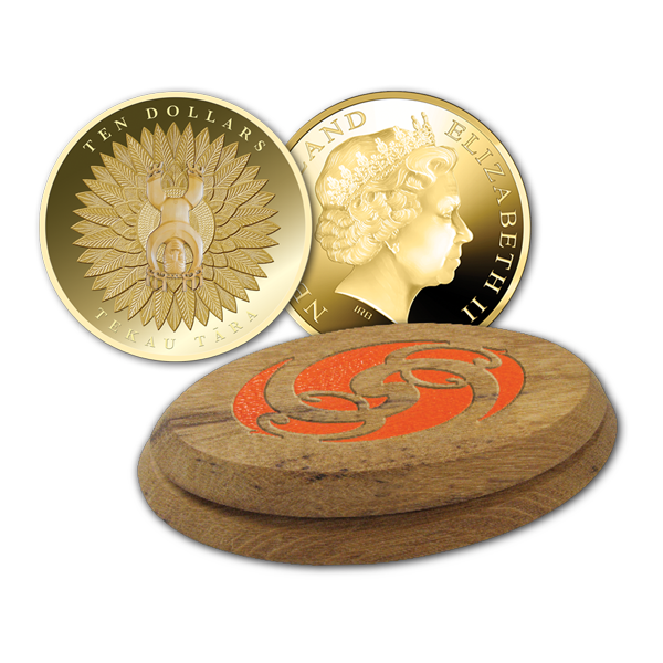 New Zealand - 2014 - $10 Gold Proof Coin - Maori Art - Papatuanuku and ...