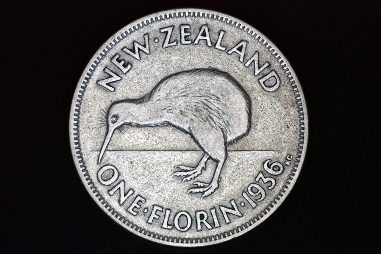 New Zealand - 1936 - Florin - KM4 - Oceanic Mint