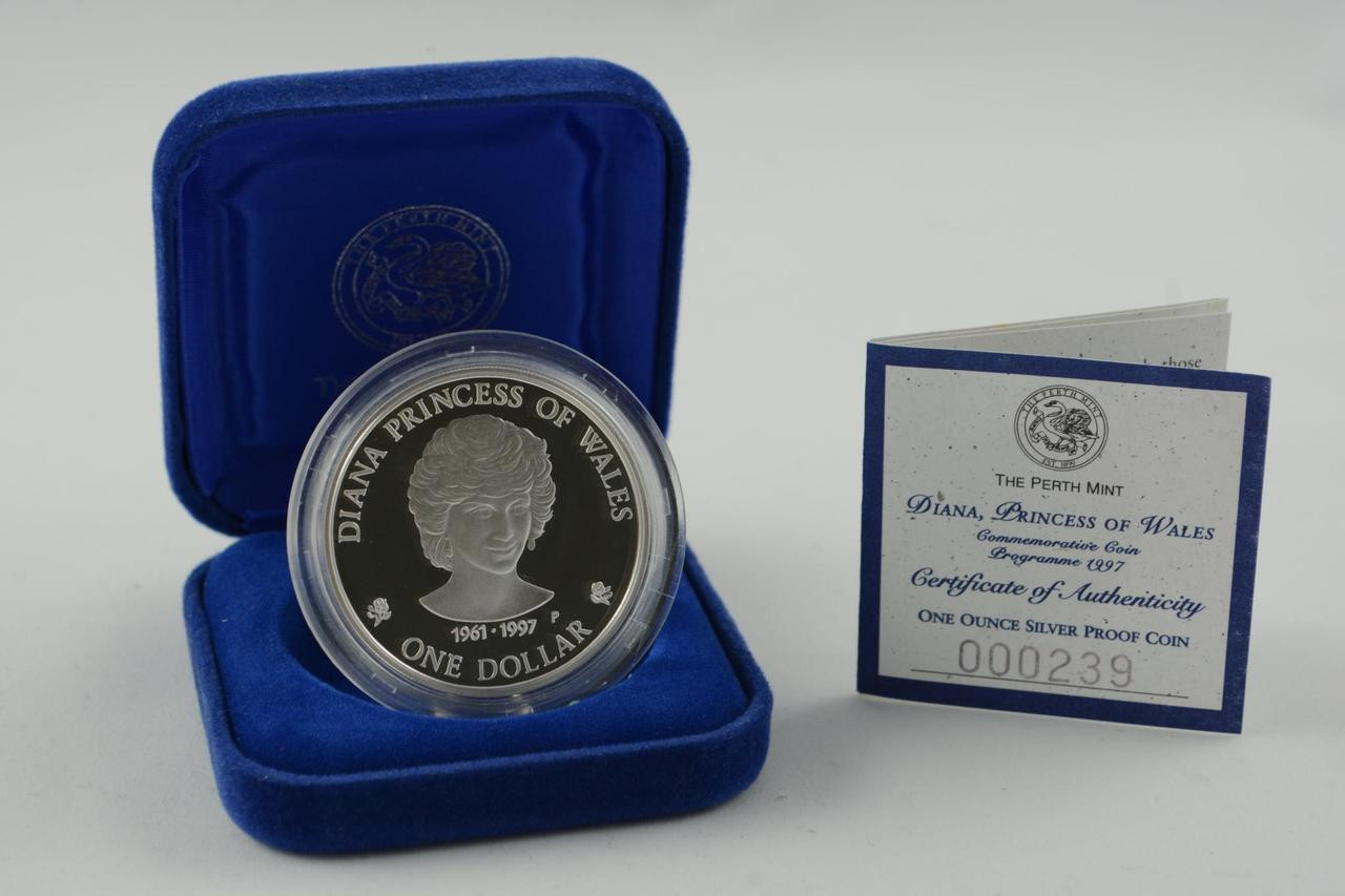 Cook Islands - 1997 - $1 Proof Coin - Princess Diana - Oceanic Mint