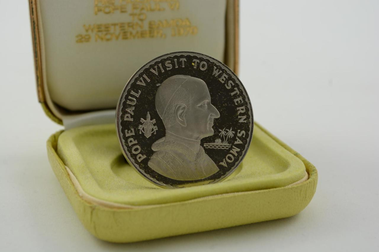 Western Samoa - 1970 - 1 Tala Proof Coin - Papal Visit - Oceanic Mint
