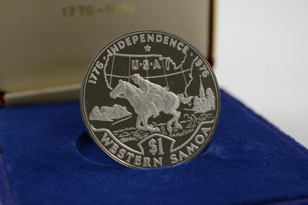 Western Samoa - 1976 - 1 Tala Proof Coin - US Bicentennial - Oceanic Mint