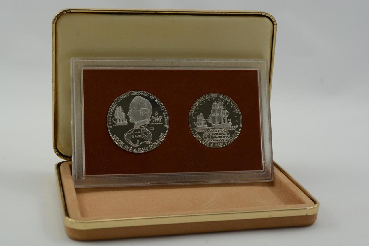 Cook Islands - 1973 - Silver Proof Two Coin Set - Oceanic Mint