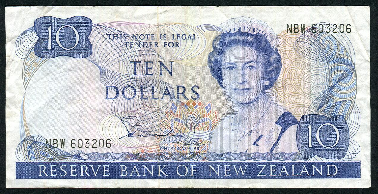 New Zealand - $10 Note - Hardie 'Type 2' - NBW603206 - Oceanic Mint