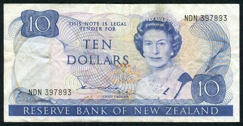 New Zealand - $10 Note - Hardie 'Type 2' - NDN397893 - Oceanic Mint