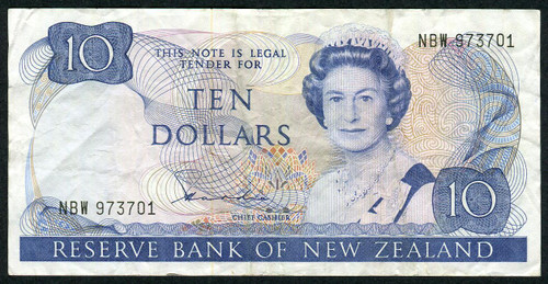 New Zealand - $10 Note - Hardie 'Type 2' - NBW973701 - Oceanic Mint