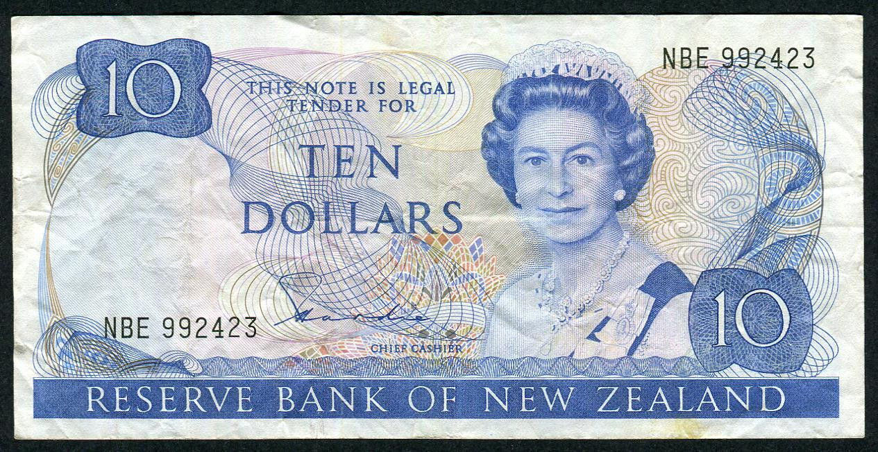 New Zealand - $10 Note - Hardie 'Type 2' - NBE992423 - Oceanic Mint