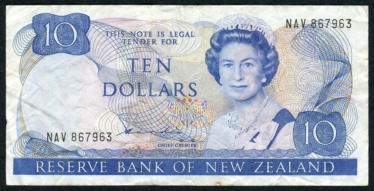 New Zealand - $10 Note - Hardie 'Type 2' - NAV867963 - Oceanic Mint
