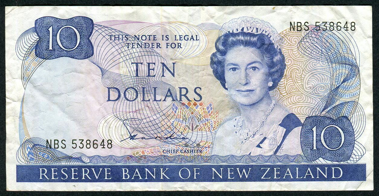 New Zealand - $10 Note - Hardie 'Type 2' - NBS538648 - Oceanic Mint