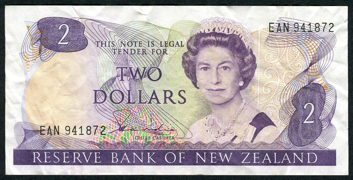 New Zealand - $2 Note - Hardie 'Type 2' - EAN941872 - Oceanic Mint