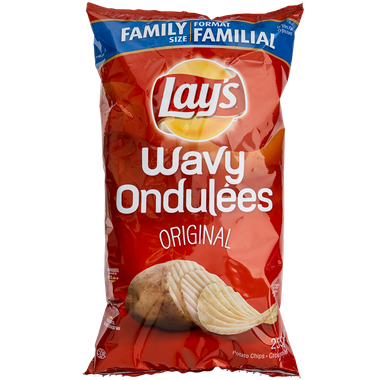Wavy Potato Chips, Original (255 g) - LAY'S - DIZIN Online Store