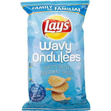 Wavy Potato Chips, Lightly Salted (255 g) - LAY'S - DIZIN Online Store