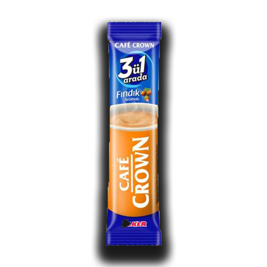 Cafe Crown 3 in 1 Instant Coffee with Hazelnut 18gr - Ulker - DIZIN ...