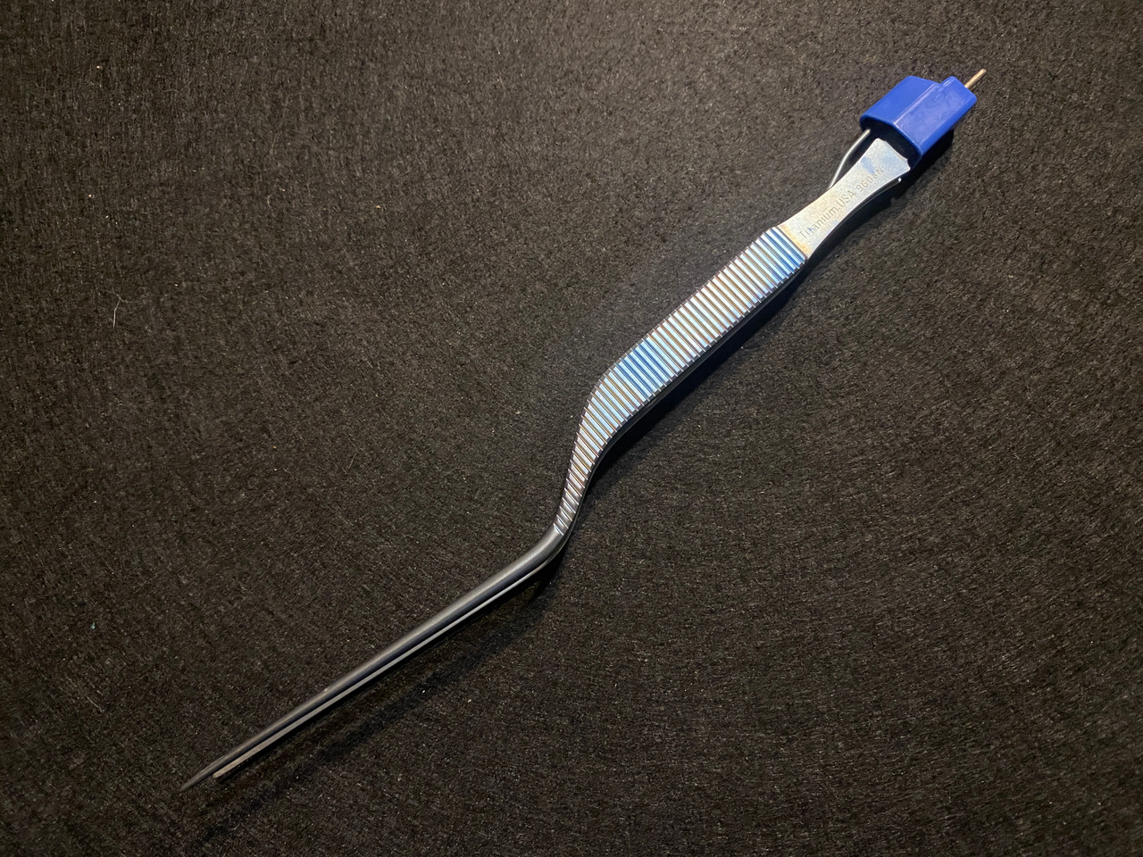 Codman 80-1221 Titanium Irrigating Bayonet Bipolar Forceps, 8.75"