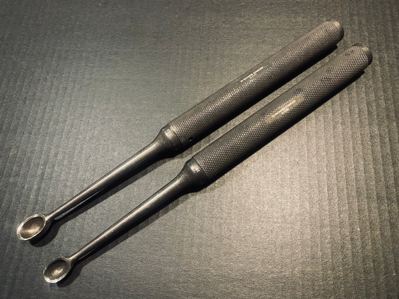 Richards McElroy Surgical Curettes, Size 15 & 18 For Sale