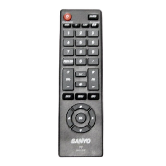 Sanyo NH312UP Remote Control - ReplaceYourBase