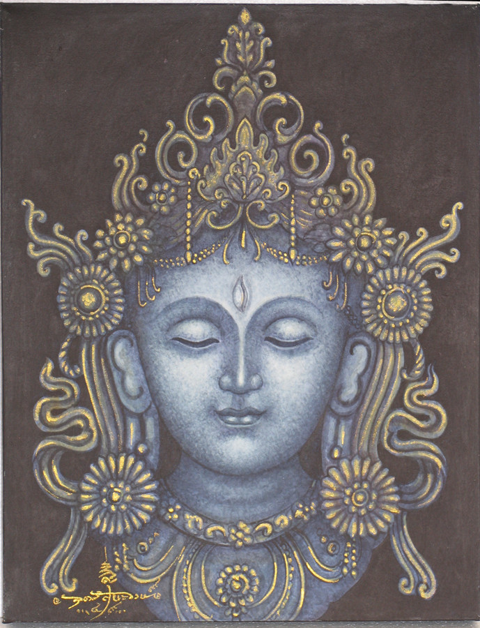 White Tara - Painting On Canvas - Boon Decor