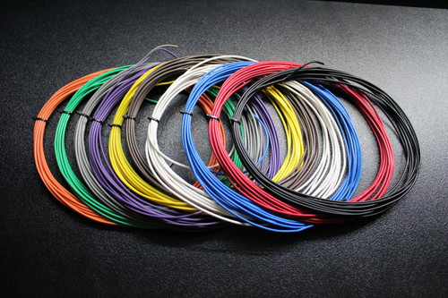 18 GAUGE WIRE PICK 3 COLORS 25 FT EA PRIMARY AWG STRANDED COPPER POWER ...
