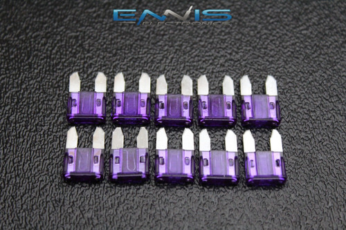 10 PACK ATM 3 AMP FUSES MINI FUSE BLADE STYLE CAR BOAT AUTOMOTIVE AUTO ...