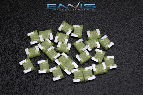 50 PACK ATM LOW PROFILE 20 AMP FUSE FUSES BLADE CIRCUIT 2 LEG MICRO ...