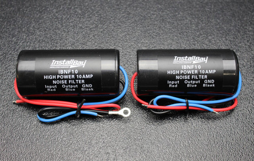 2 NOISE FILTER 10 AMP 12V HUM FILTER ENGINE SUPPRESSOR AUDIO CAR POWER ...