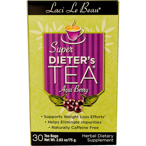Natrol Laci Le Beau Super Dieters Tea Acai Berry Caffeine Free 30 Tea Bags 263 Oz 75 G
