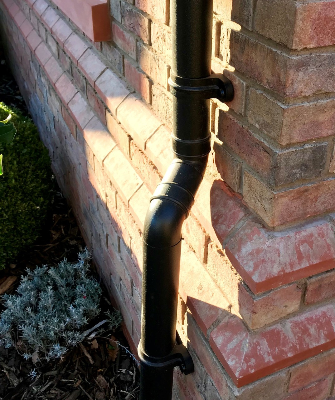 Cast iron effect 68mm Round Downpipe 2.4 metre black - The Cast Iron ...