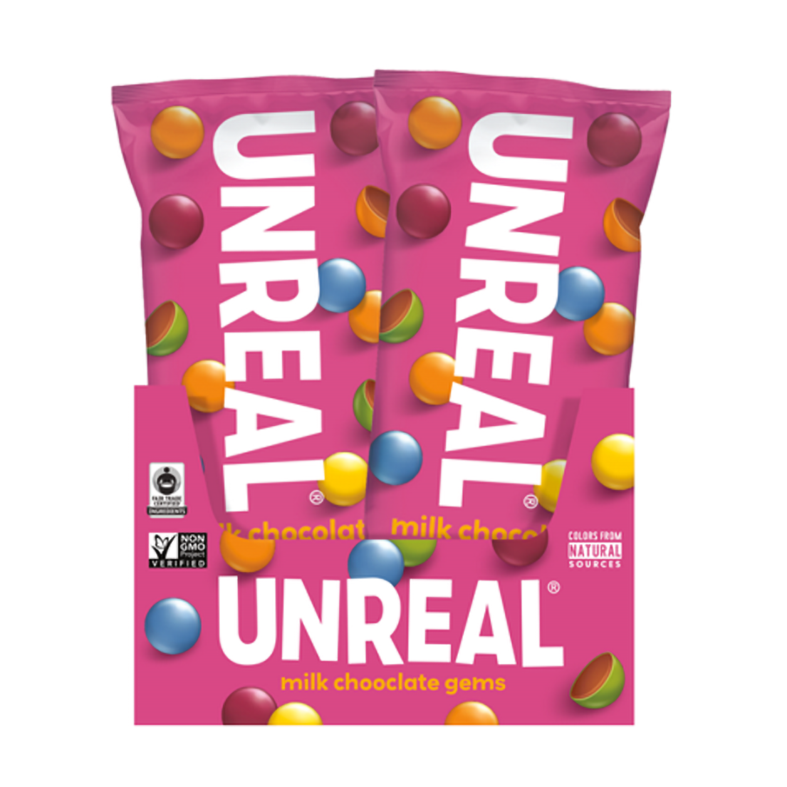 Unreal Candy Milk Chocolate Gems 1.3 Ounce Gems - 12 per Case, Price ...