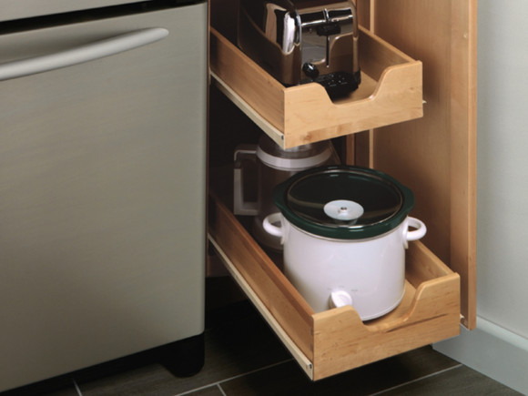 Cardell Kitchen Cabinet Accessories - Deluxe Base Deep Tray Kit