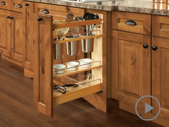 Base Utensil Pull-out - Cardell Cabinetry