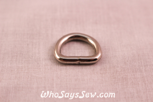 4 Strong Welded Wire-formed D-Rings in Shiny Nickel. 1.3cm Wide - Who ...